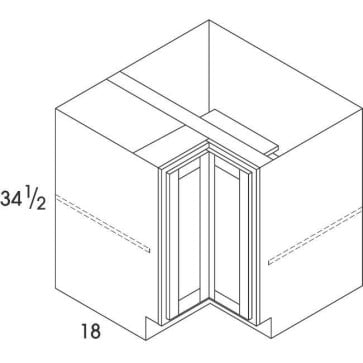 BER33 Broadway Gray Base Easy Reach Cabinet: Kitchen Cabinets